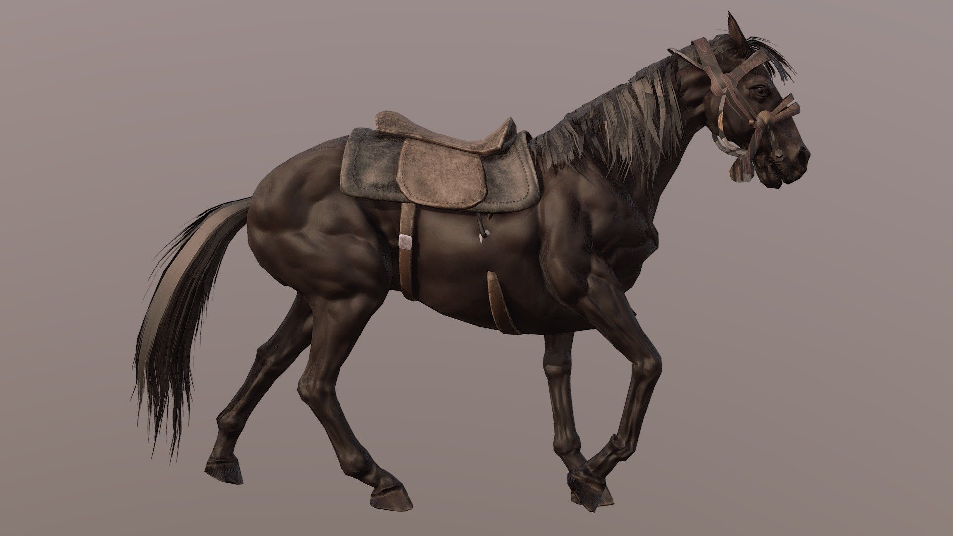 Horse walk Animated - 3D model by Fujitora (@dubaakoor22) [b4021fb ...