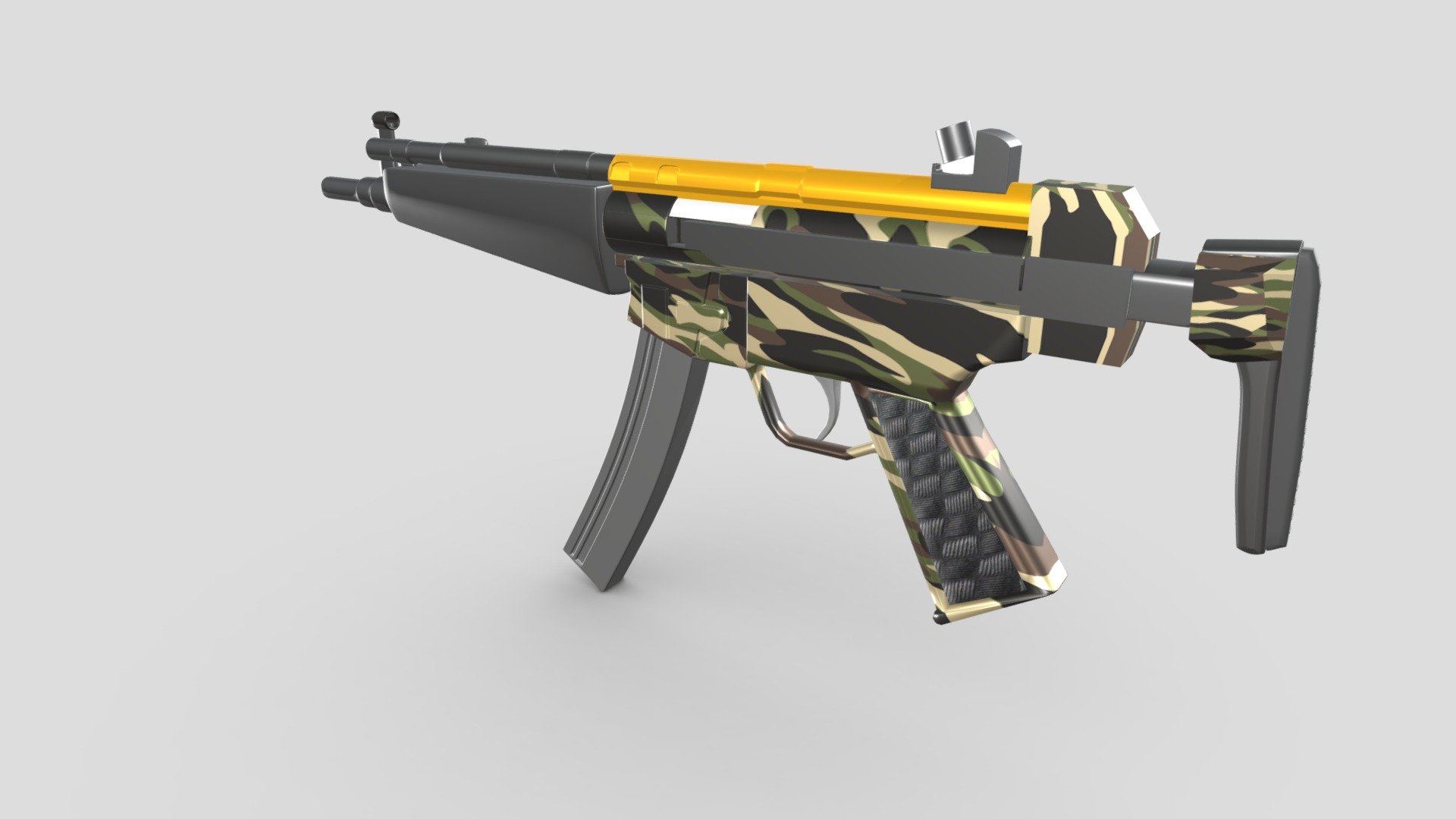 Heckler Koch Mp5 Submachine Gun - 3D model by blender.hadi18 [b403951 ...