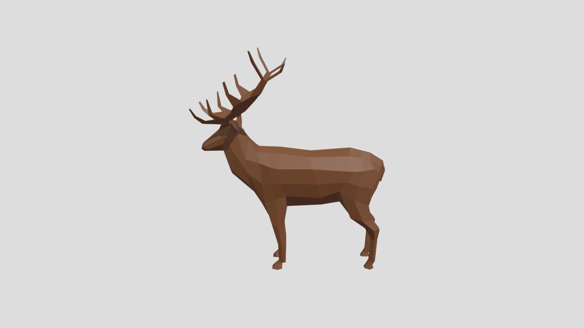 Low Poly Reindeer - 3D model by Xavinal [b404eef] - Sketchfab