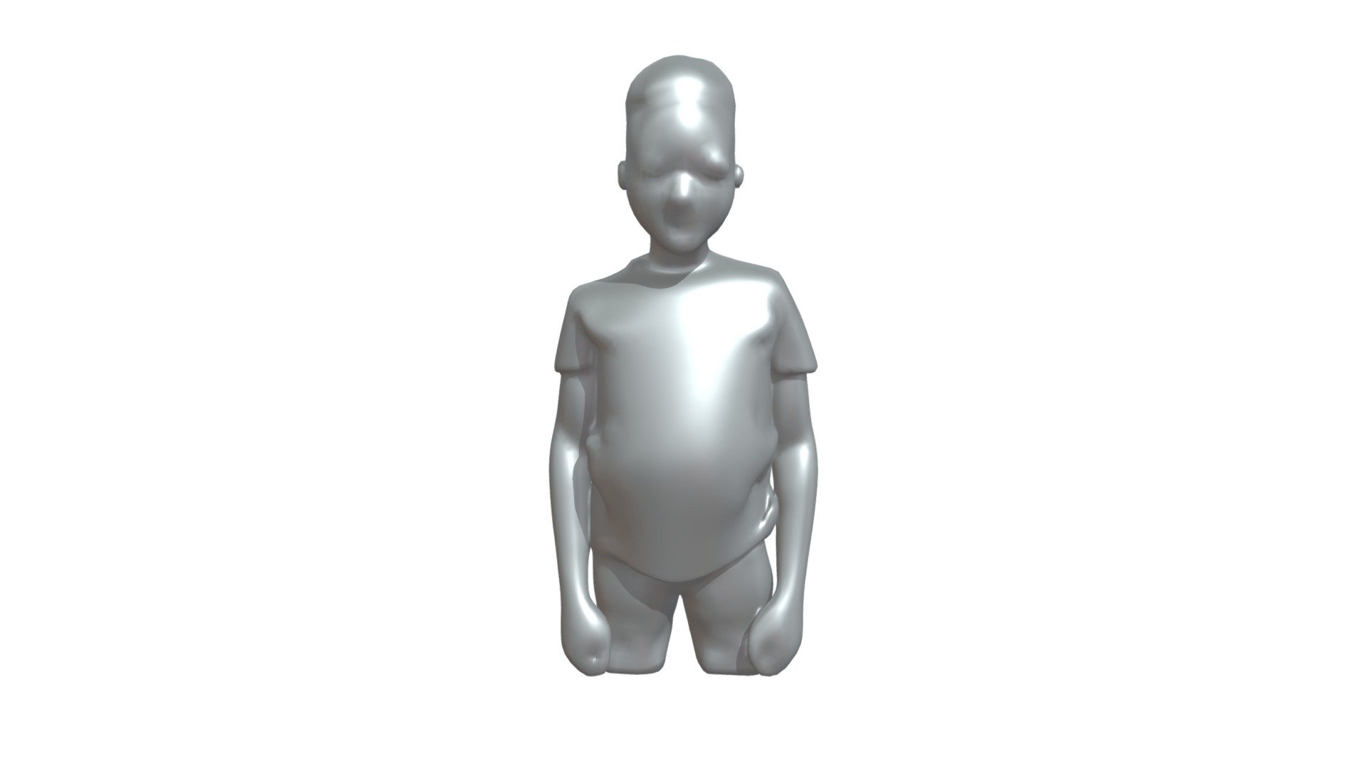 Smiling child standing confidently - 3D model by bobolau262 [b40a6f3 ...