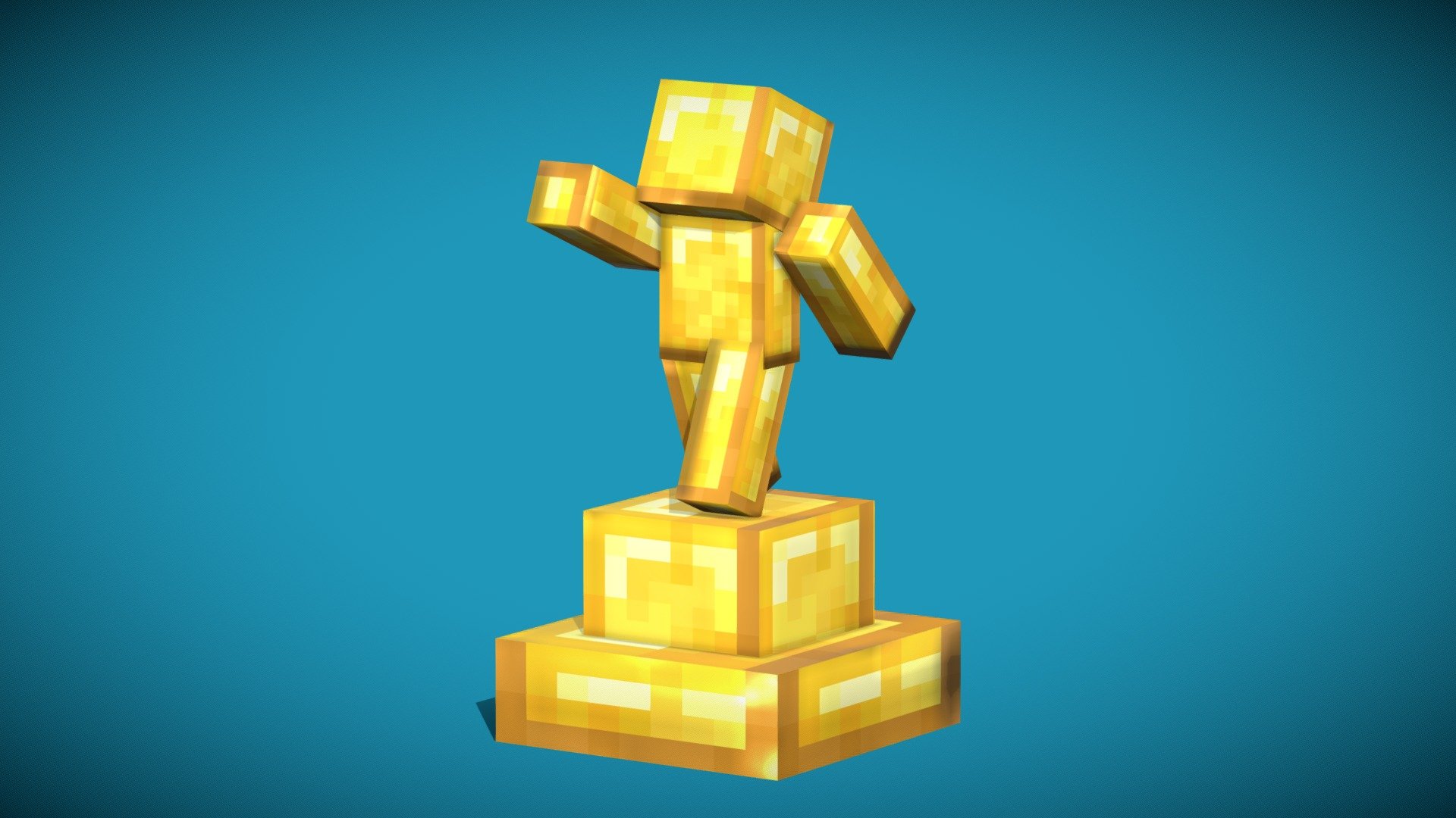 Gold Statue Trophy - Download Free 3D model by Cupcake04 (@Cupcake004 ...
