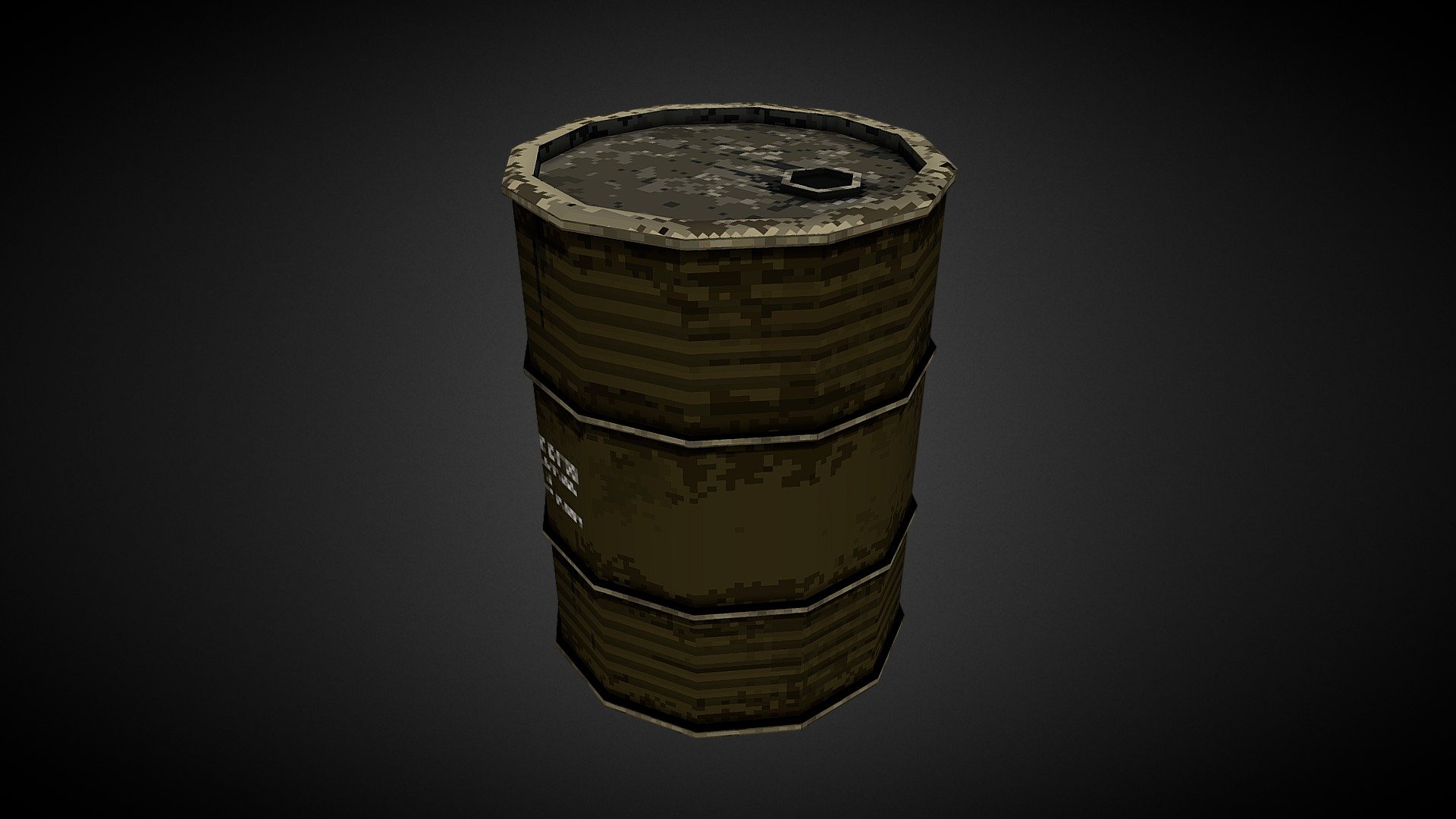 Metal Barrel - 3D model by Drakeling Labs (@drakelinglabs) [b40c9ec ...