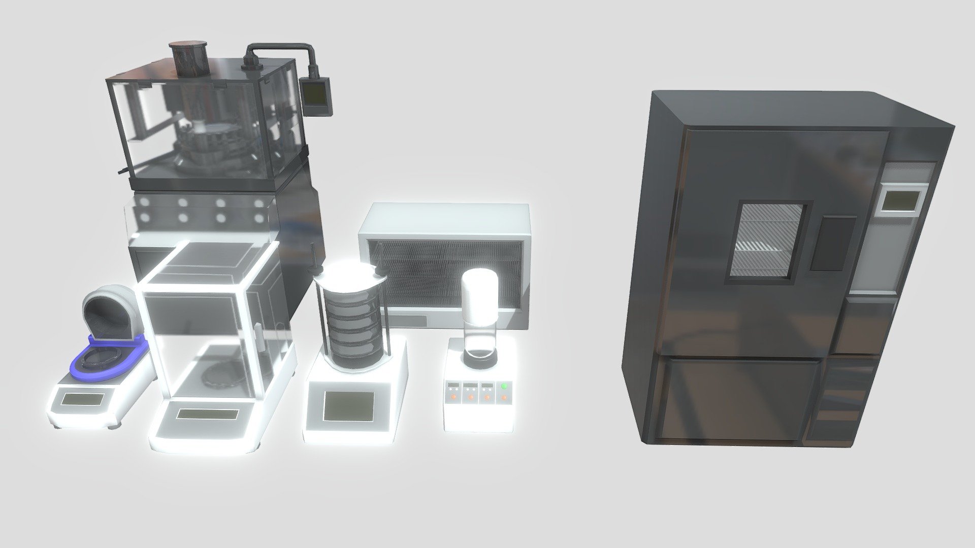 Lab Equipments - 3D model by thelegokid4455 [b40e1aa] - Sketchfab
