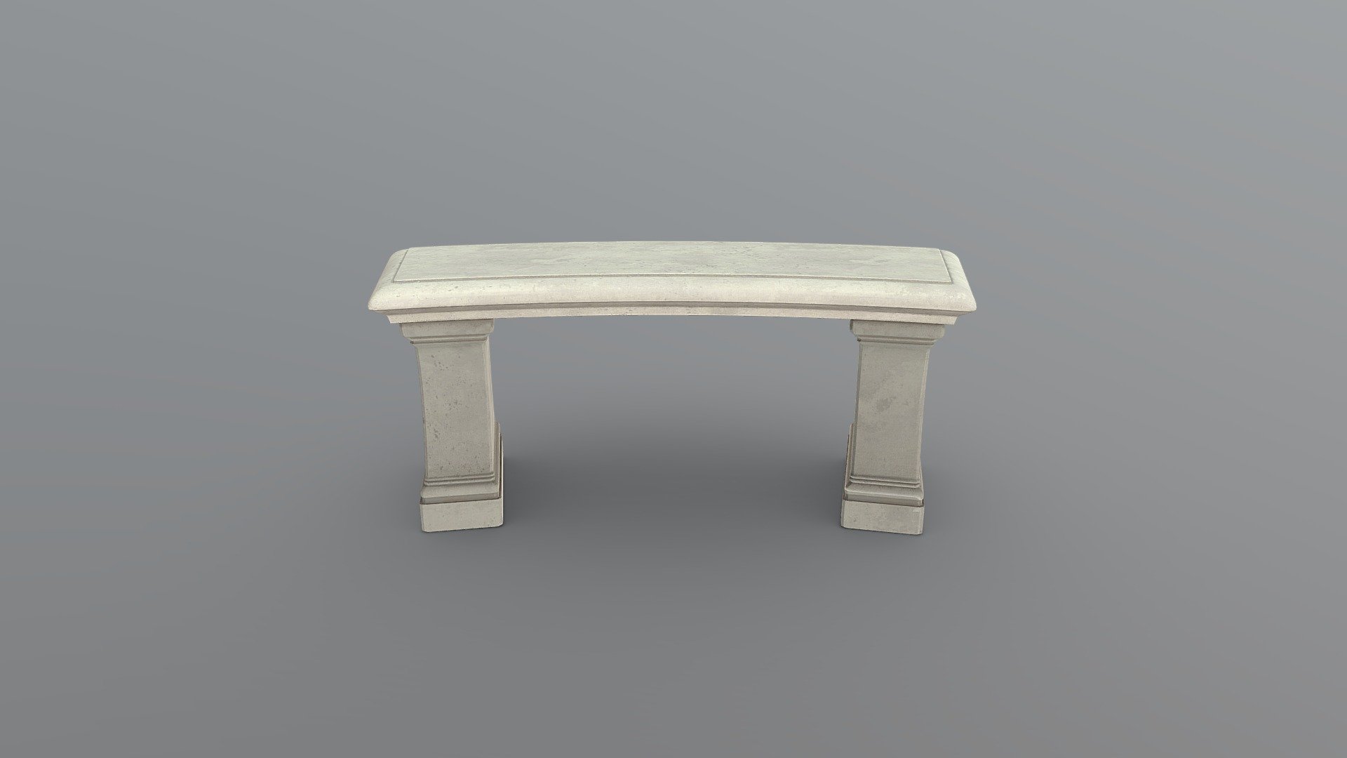 Curved Bench - 3D model by Rozetta Studios (@rozettastudios) [b40e6eb ...