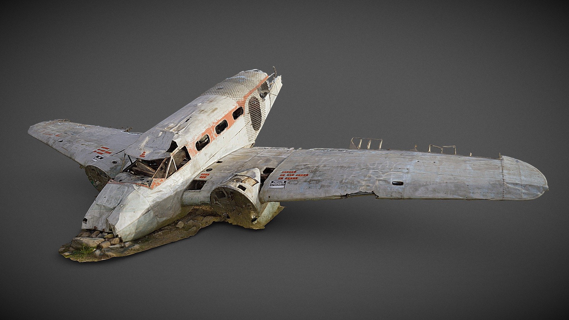 Aircraft Crash 3D Scan Buy Royalty Free 3D Model By PhotoGramGear
