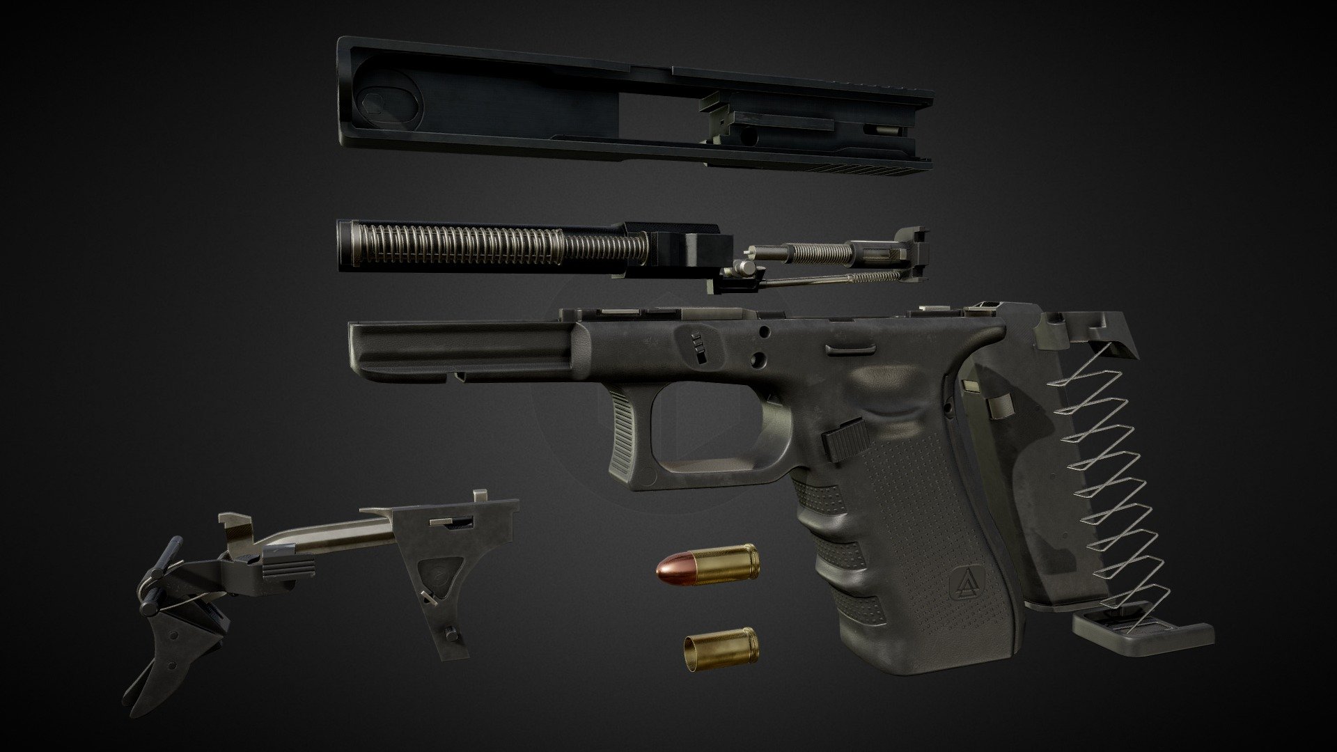 G17 9mm Pistol - Download Free 3D model by 3dvachevsky [b413675 ...