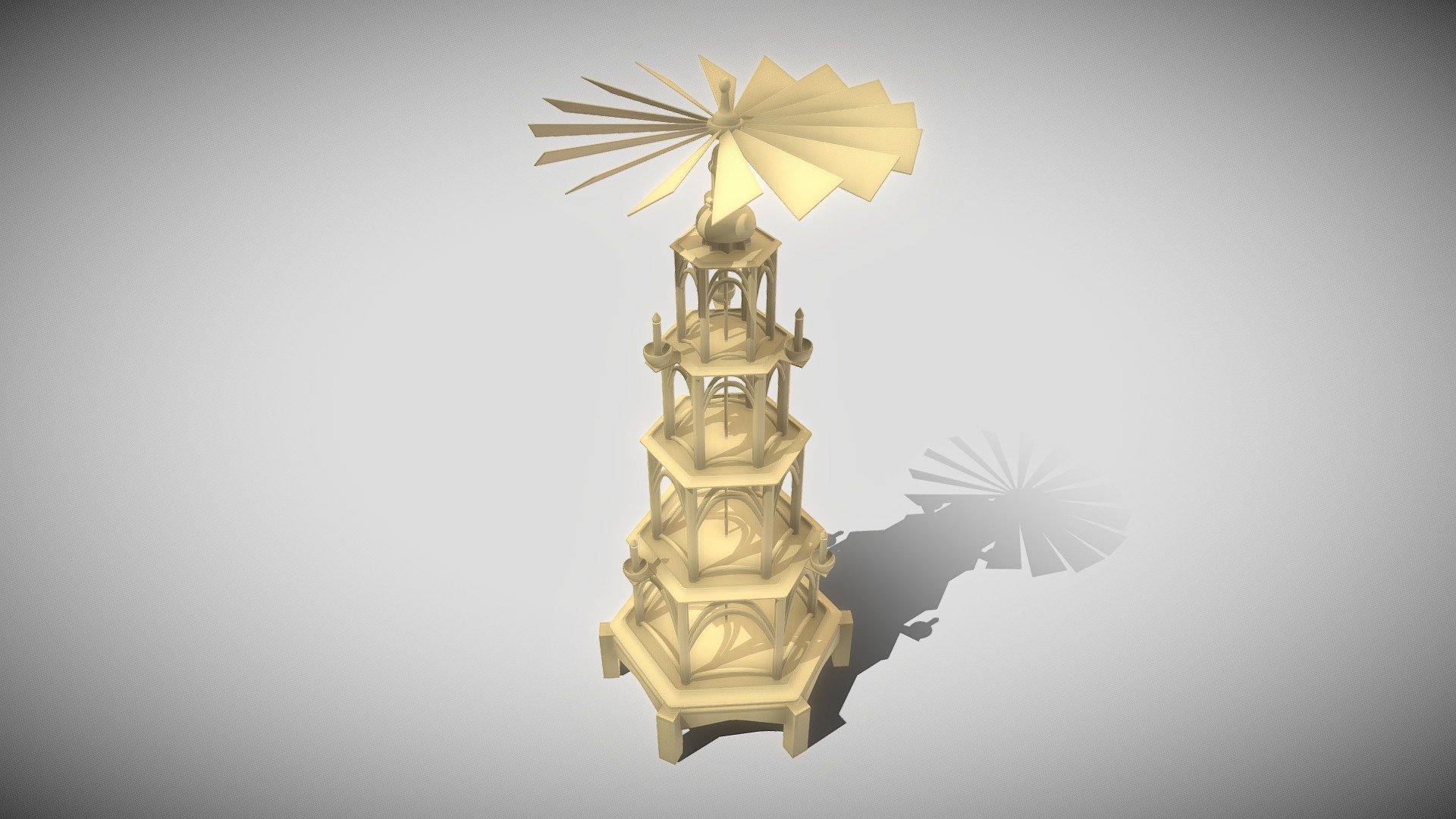 Christmas Wood Pyramid (Wip-3) - Buy Royalty Free 3D model by VIS-All ...