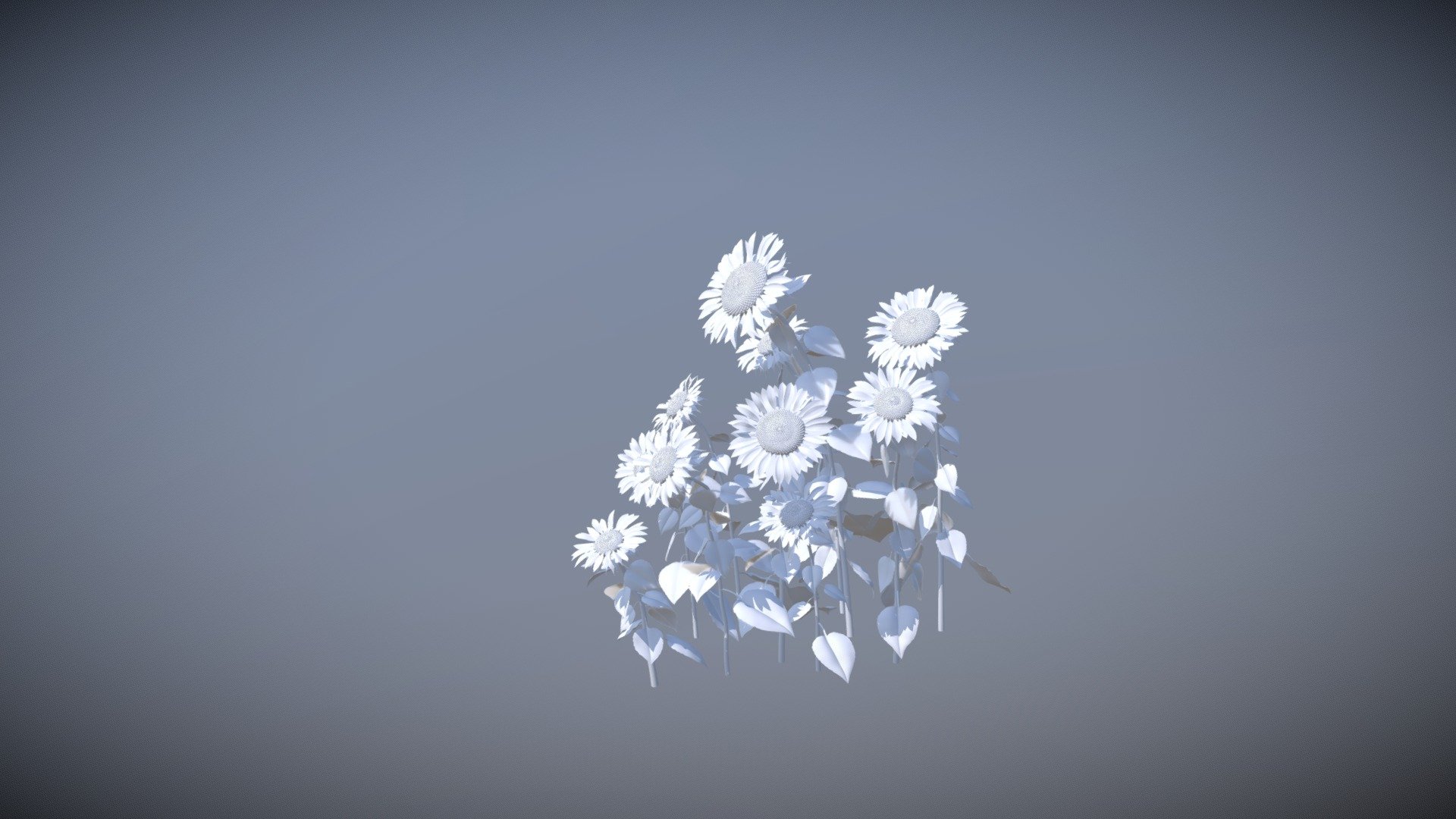 Sunflowers - 3D model by Ideallustrate [b4176a1] - Sketchfab