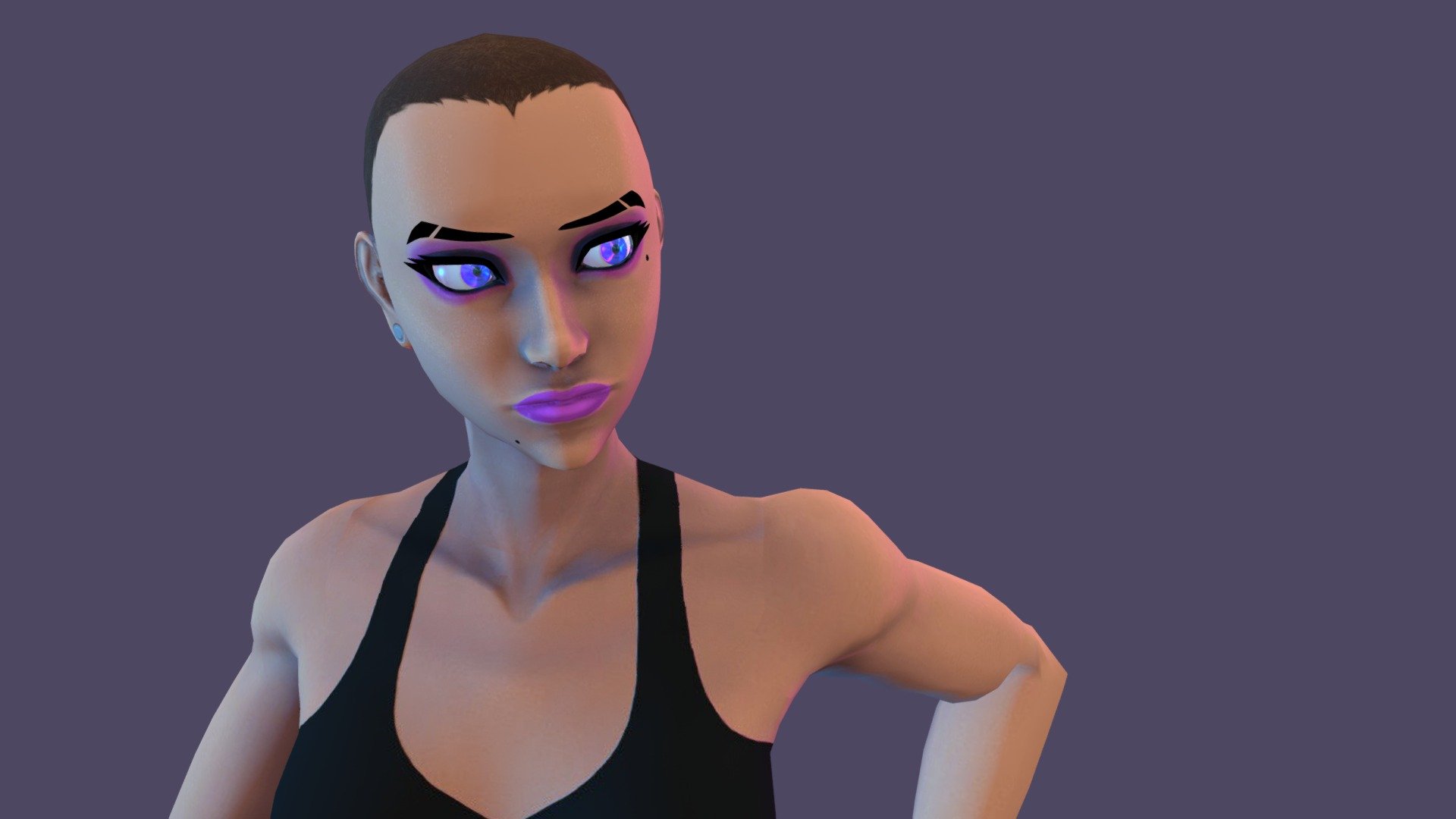 Sombra FanArt - Game Res Model WIP - 3D model by elaysia sullivan (@ha ...