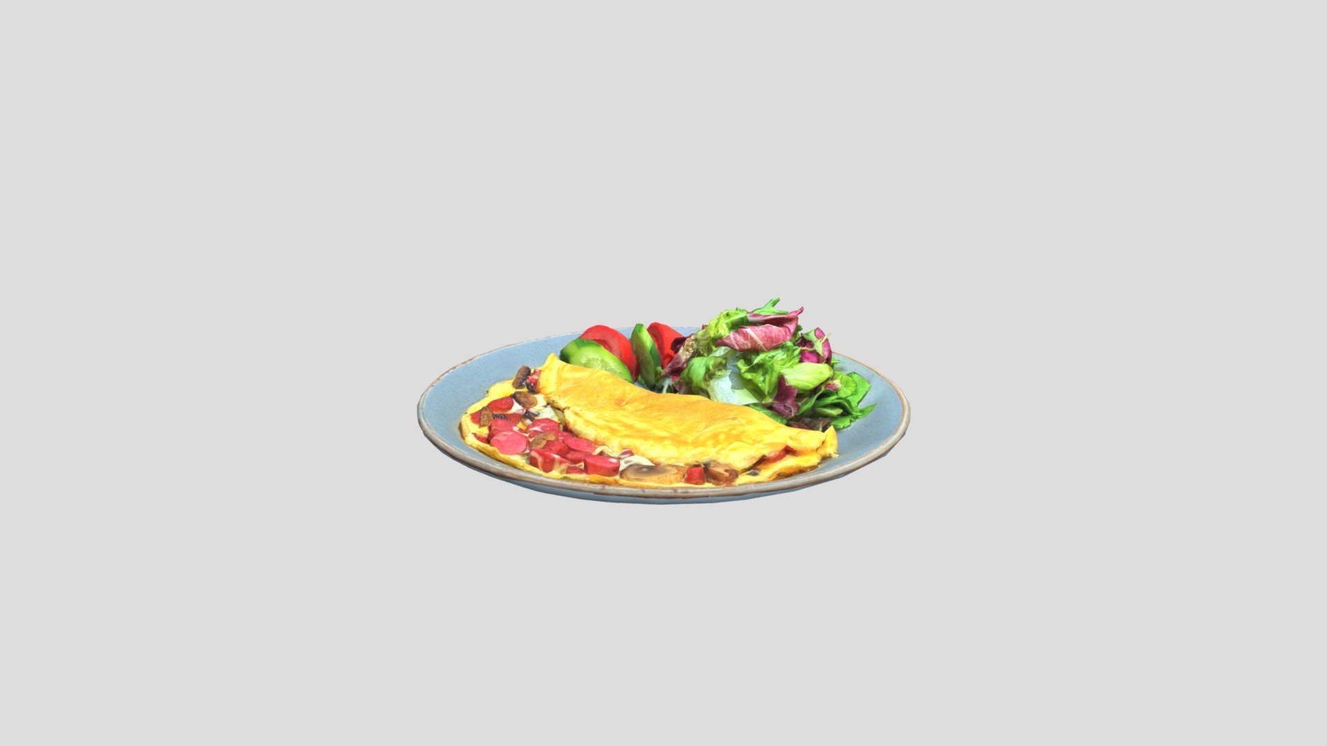Mixed Filled Omelette - Buy Royalty Free 3D model by 18se02it016 ...