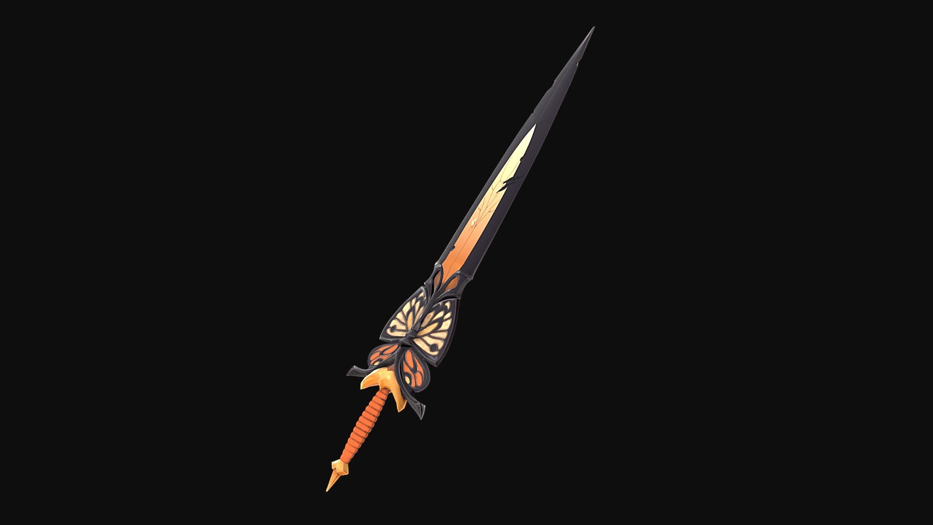 Butterfly Sword - 3D model by michellebeasley1993 [b418d8e] - Sketchfab