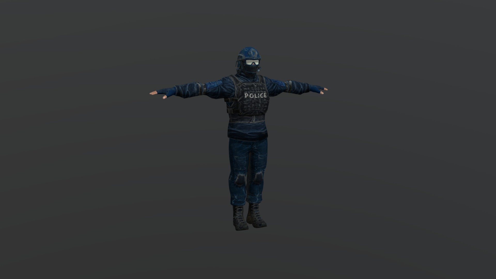 Special Force SWAT Police - Download Free 3D model by AHN 3D (@AHN31 ...