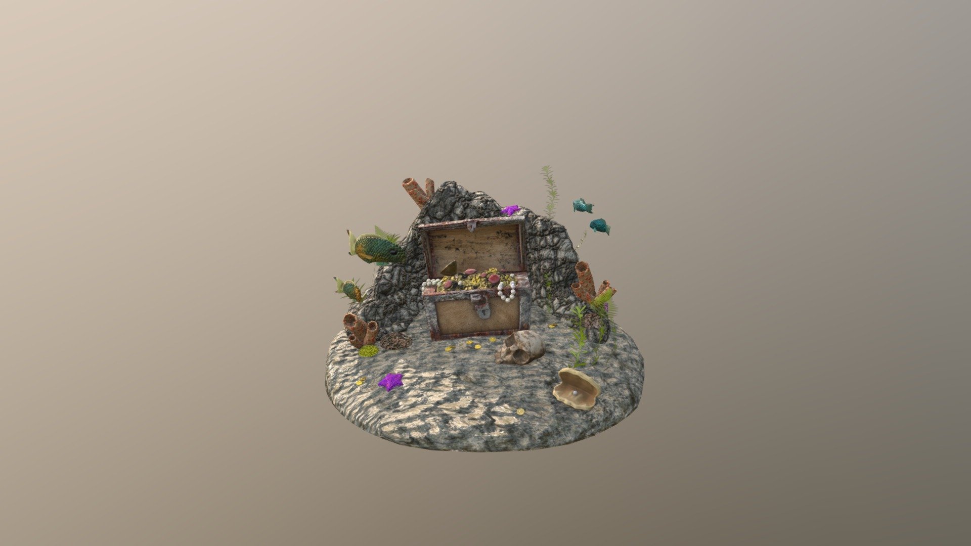 UnderWater Scene - Download Free 3D model by ArrisonRL [b41c9f1 ...