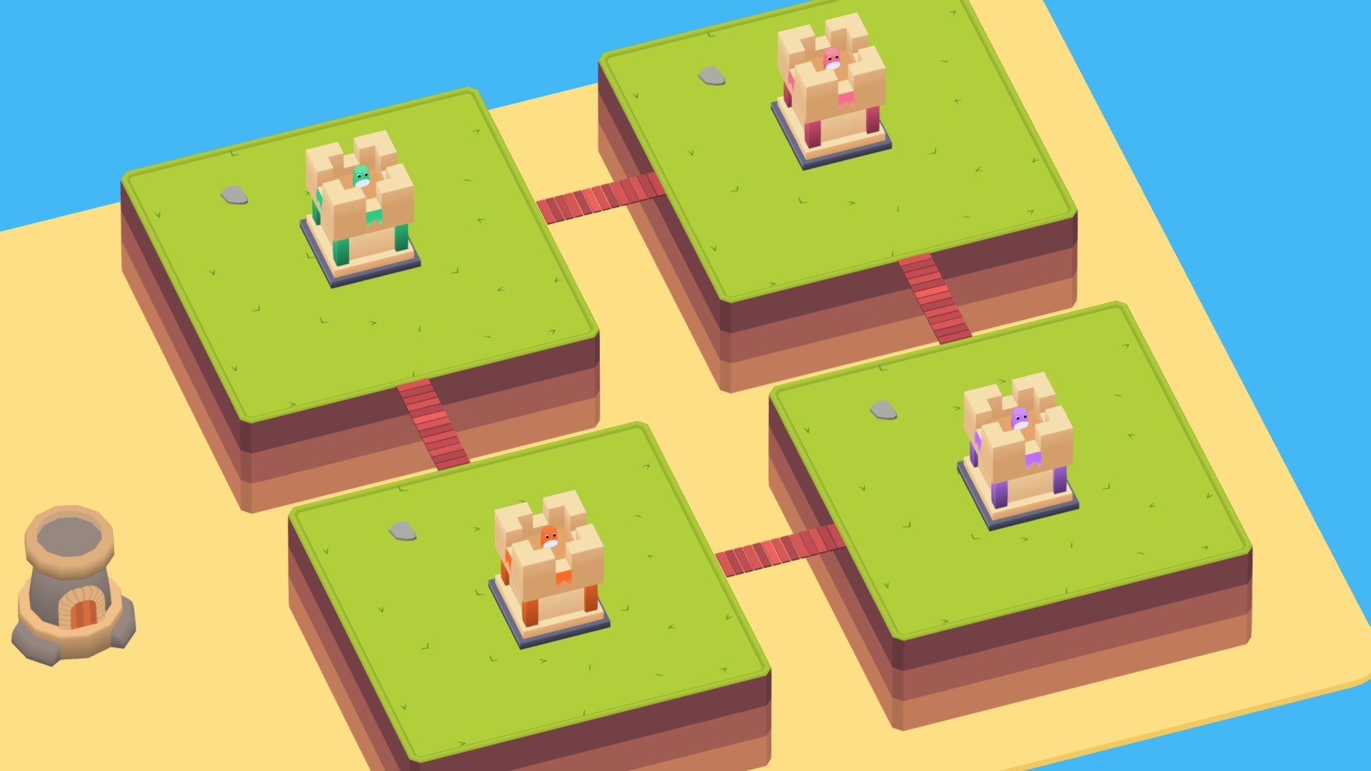 Penguin Castle Scene - Download Free 3D model by cubemelongames ...