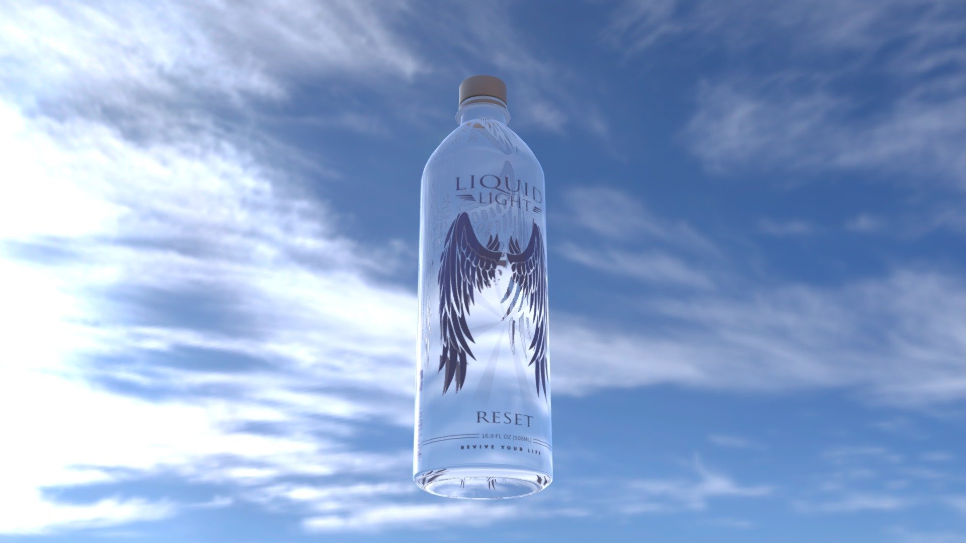 Liquid Light Bottled Alkaline Water - 3D model by DWE [b41d757] - Sketchfab