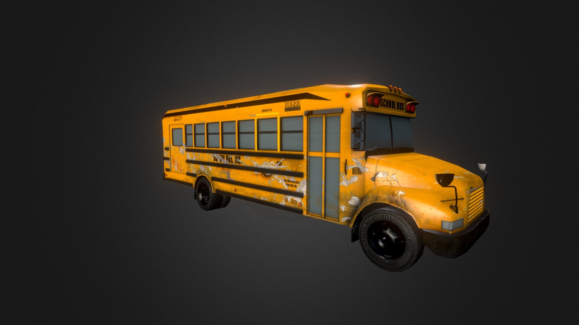 School bus - 3D model by rotating3d.com (@3dpeter) [b41dffd] - Sketchfab