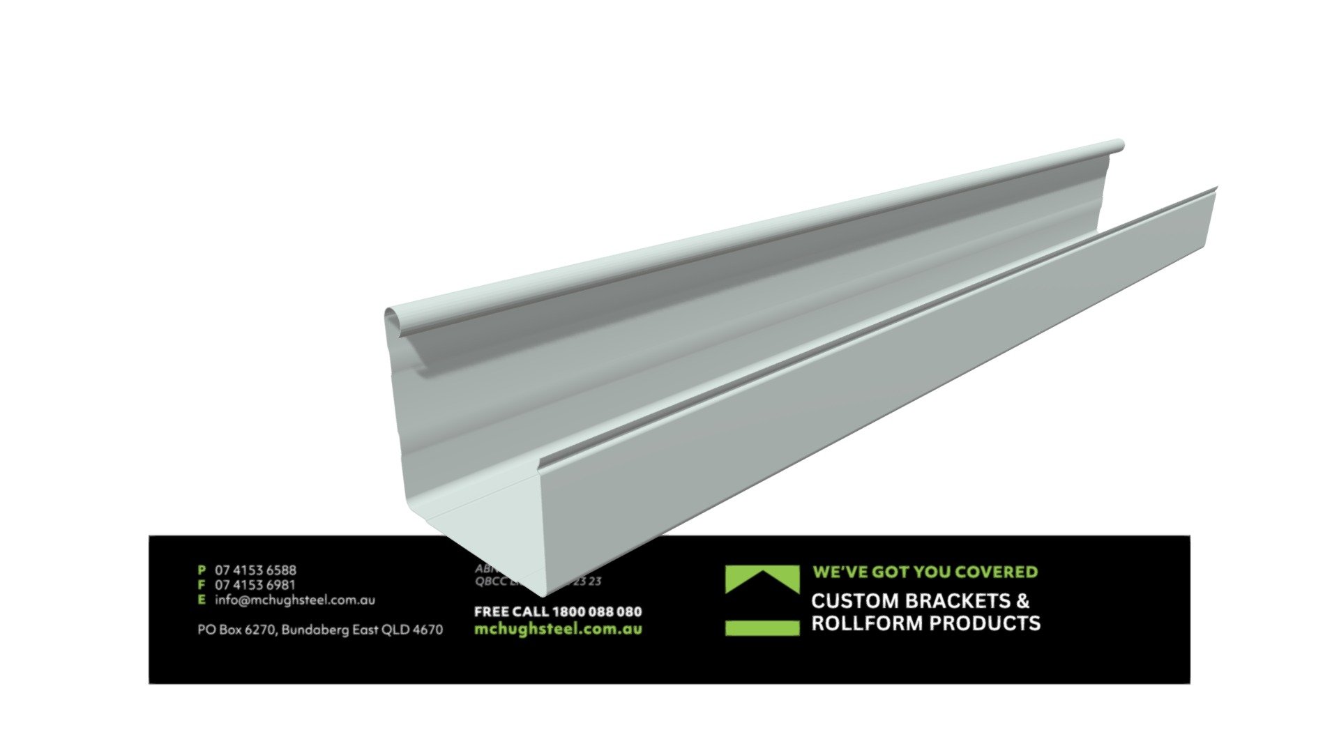 SQGSH Squareline Gutter Colorbond Shale Grey - 3D model by mchughsteel ...