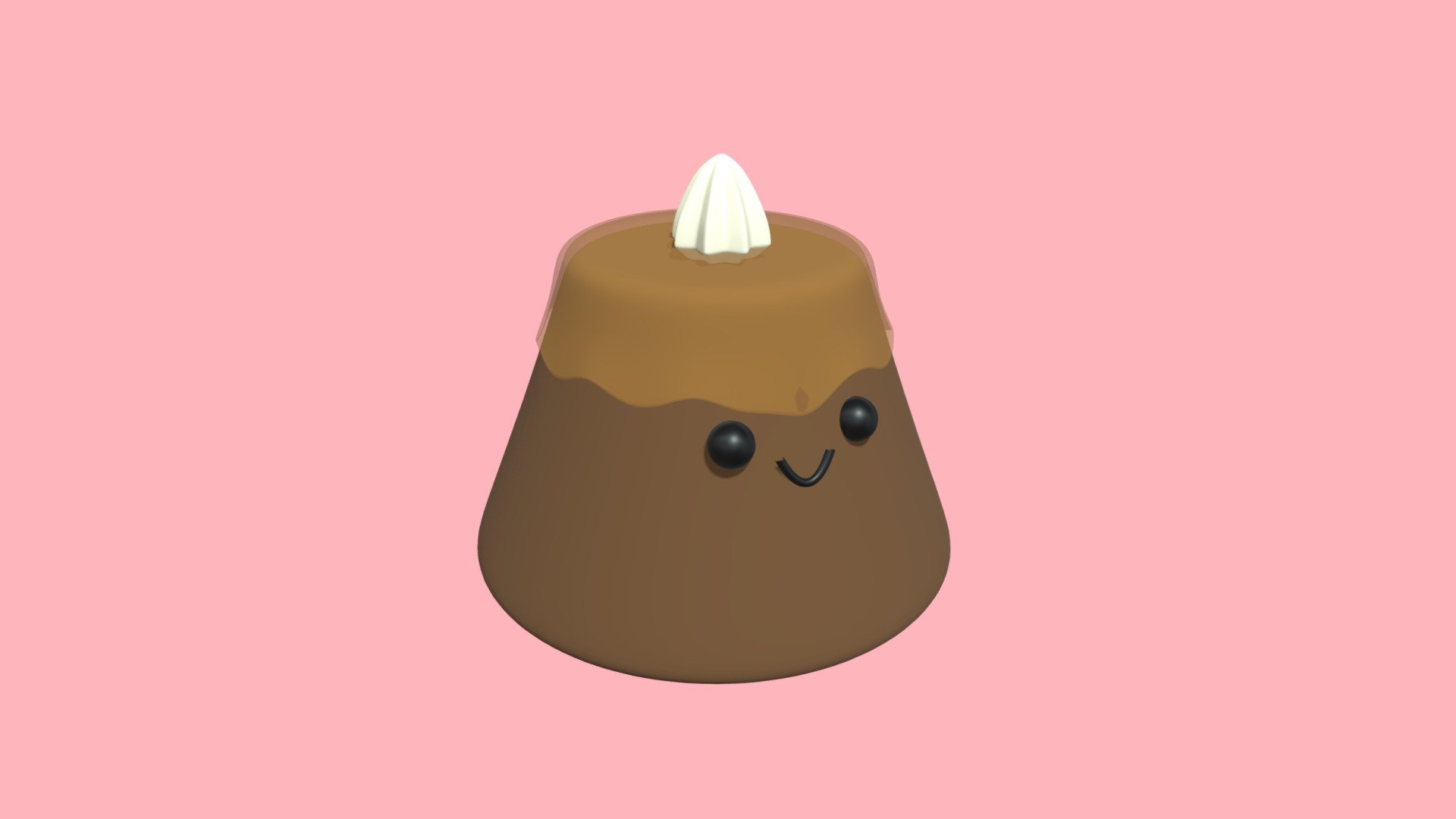 Kawaii Toffee Pudding - Buy Royalty Free 3D model by Mj3Dart (@malik_j ...