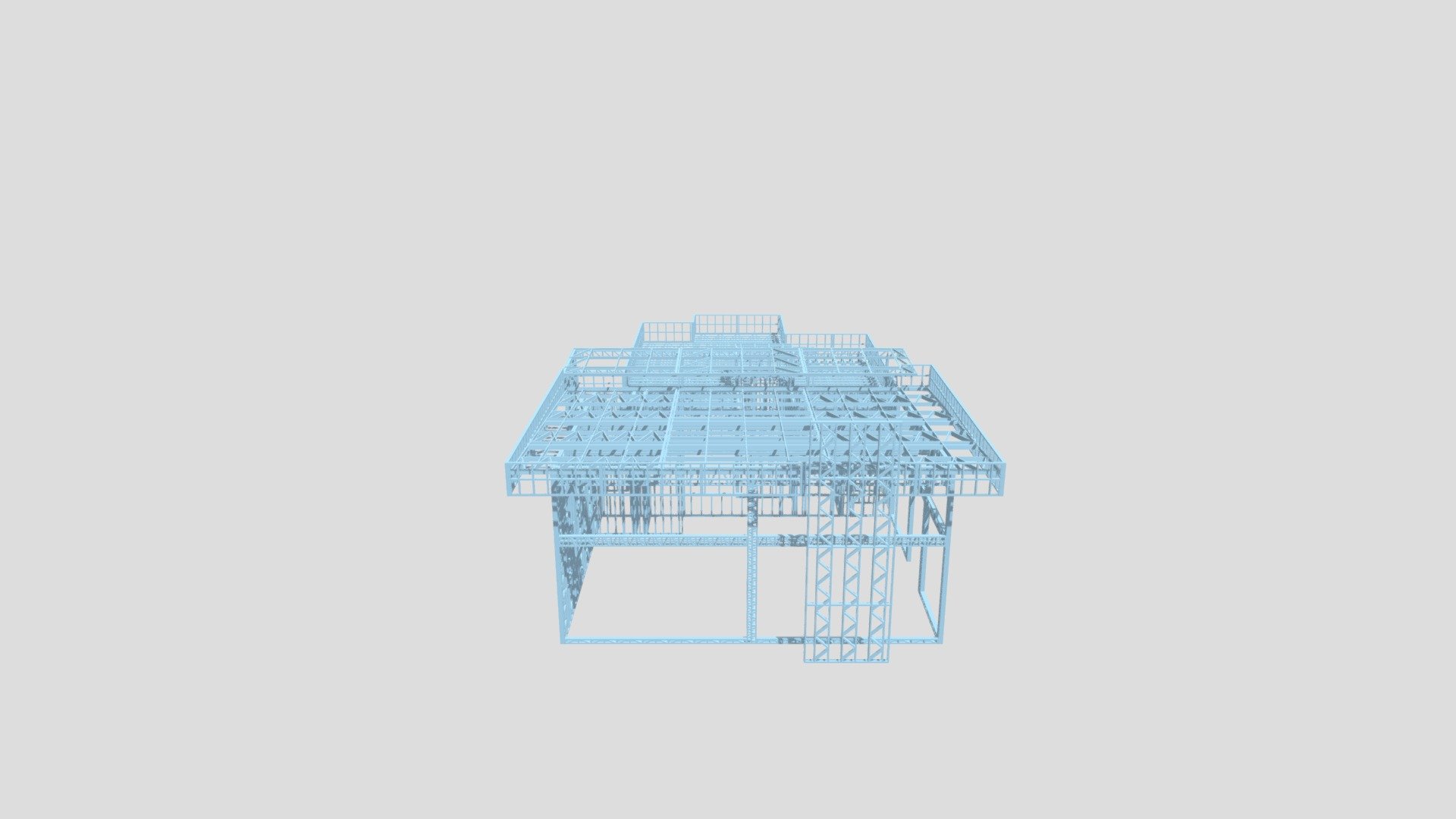 Pré-projeto estrutural steel frame - 3D model by Willian.Ferreira ...