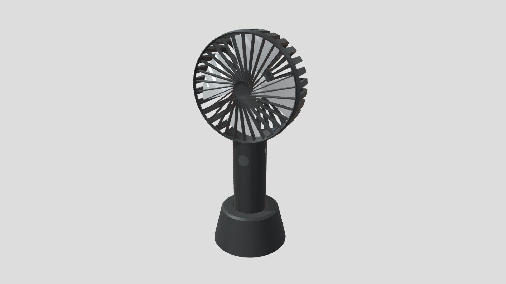 (Black) Electric Fan - 3D model by Blend23 (@HM-Blender) [b426bc2 ...