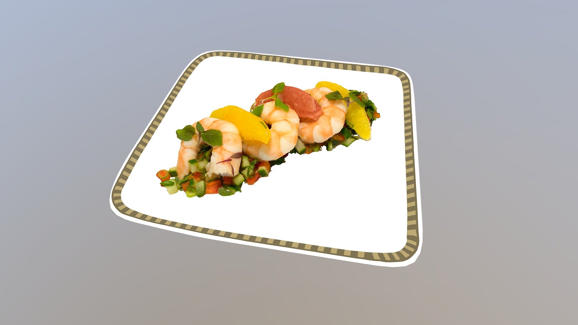 Prawn_border - 3D model by DB_Productions (@TCS_SING_OYS) [b4280e4 ...