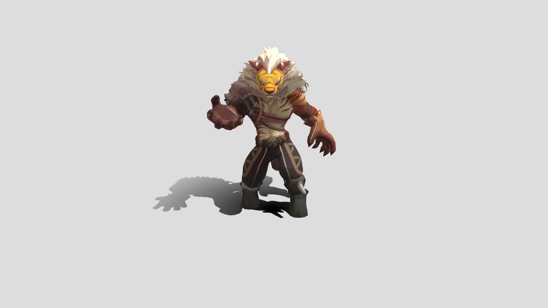 Liger_Complete_With_Idle_Walk_RunAnimations - 3D model by ...
