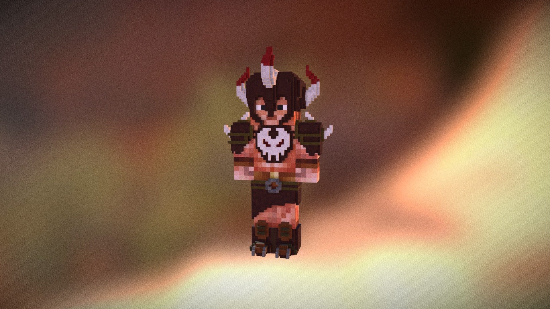 Minecraft Barbarian - 3D model by LeYe [b42e96e] - Sketchfab
