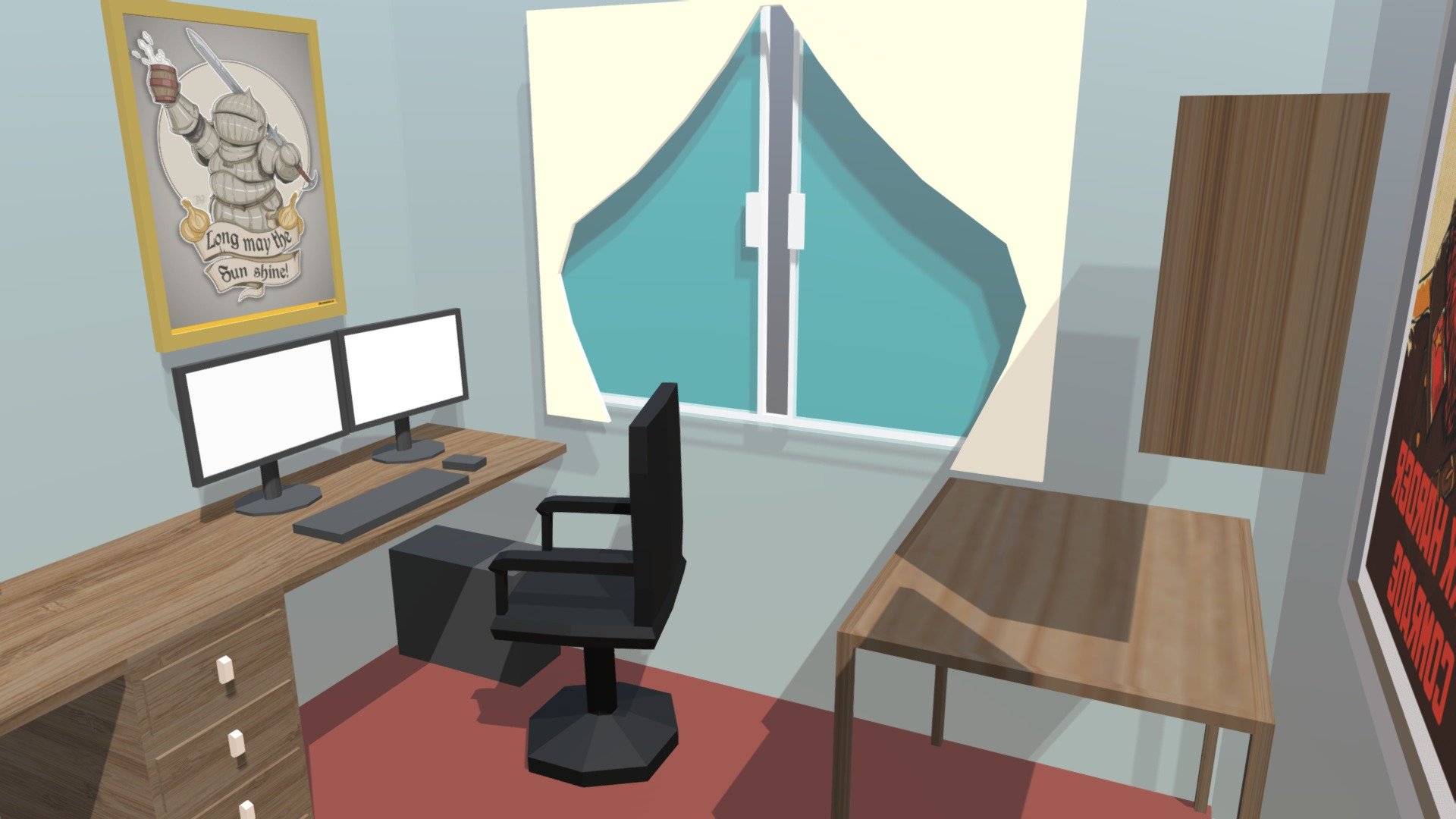 Computer room - 3D model by Adeamor (@Adeamors2) [b42f6b6] - Sketchfab