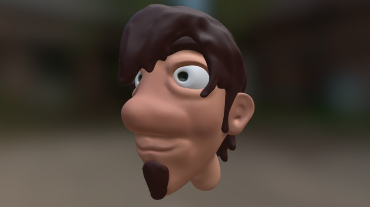 Cartoon Head - 3D model by Filipe Ribeiro (@joaoribeiro) [b431d21 ...