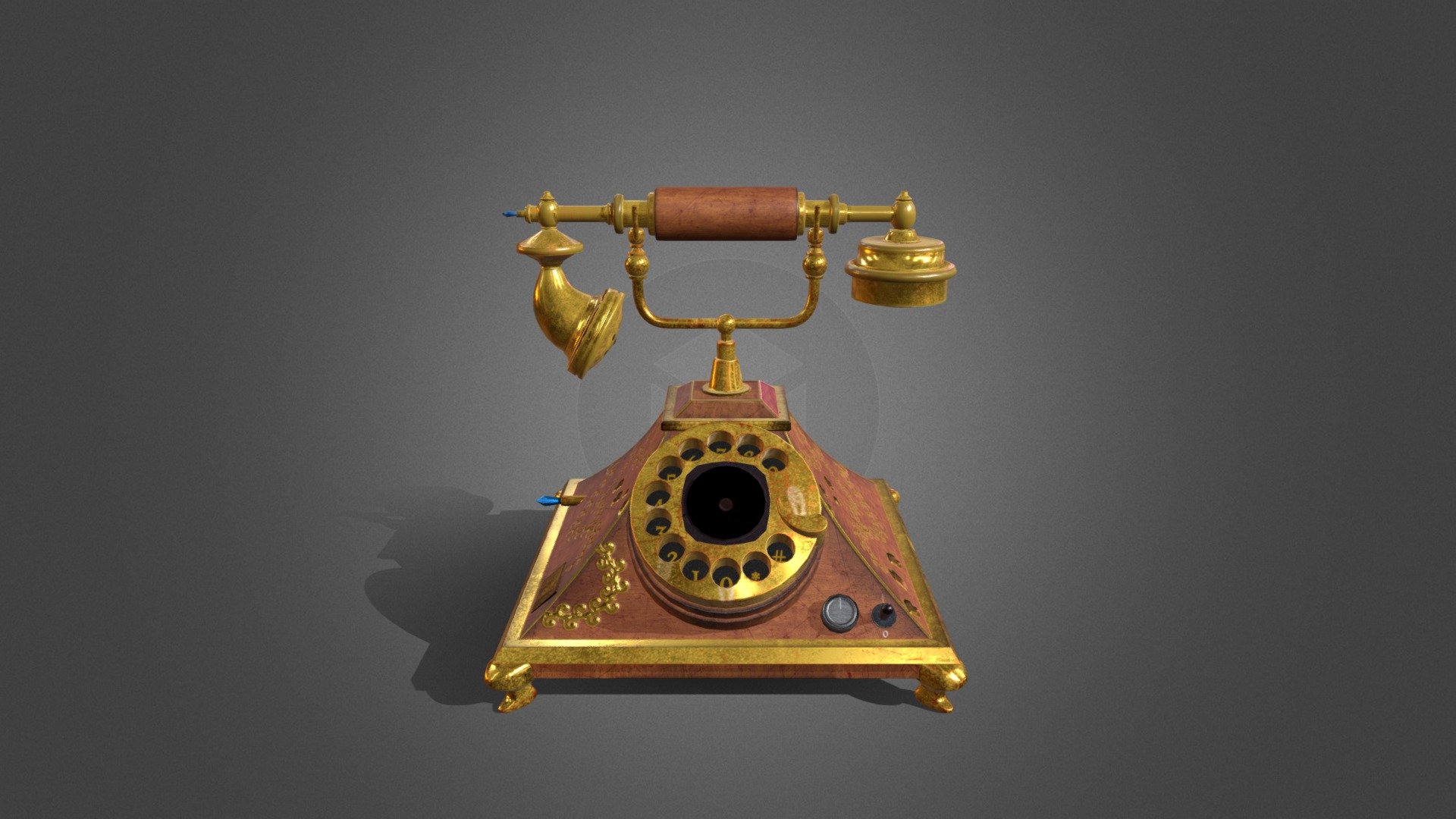 Rotary Phone - 3D model by FinnMaladay [b4364a2] - Sketchfab