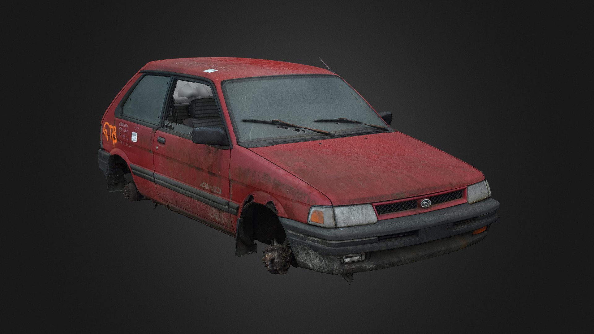 1989-1994 Justy 3-door [Scan] - 3D model by Rush_Freak [b4392a4 ...