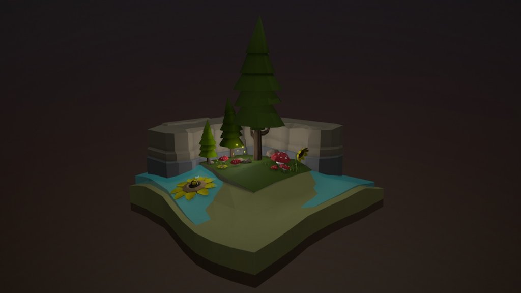 Forest Environment - Change Of Seasons (Summer) - 3D model by TDuc ...