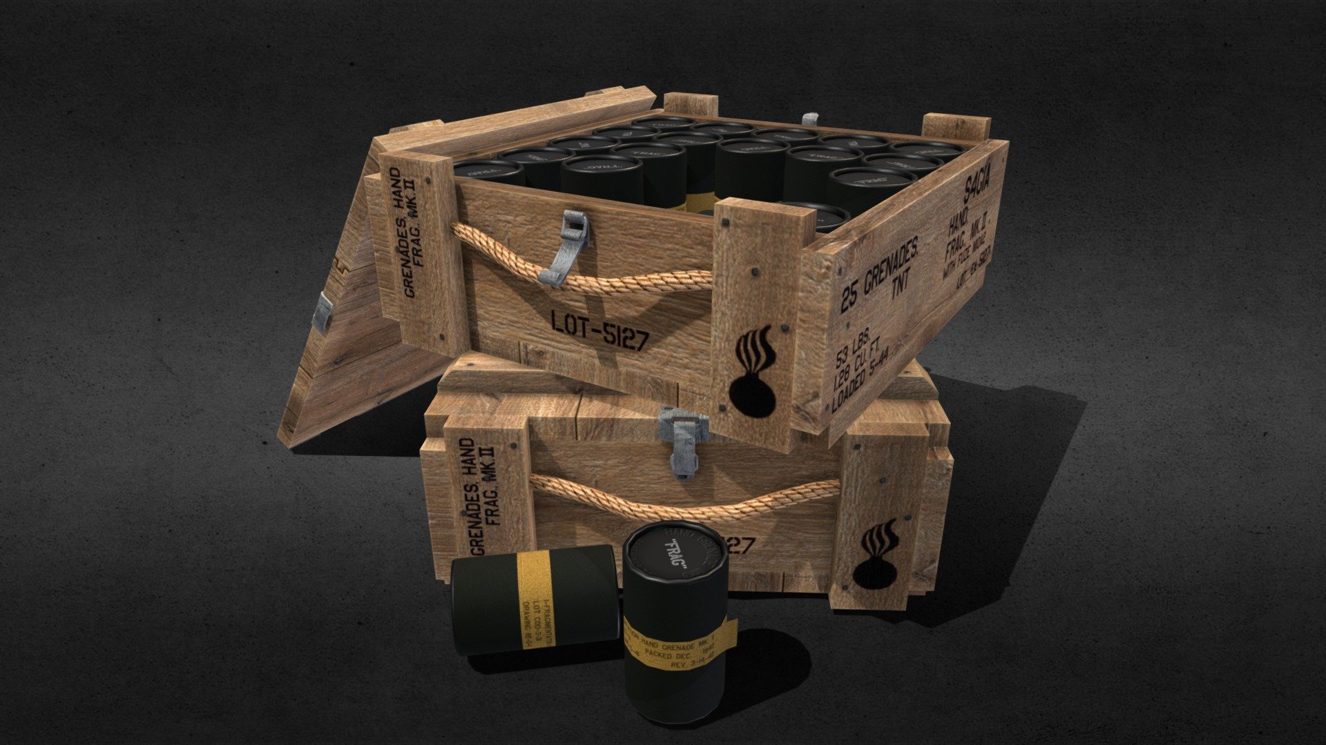 Mk.2 Grenade Box - 3D model by Jove Chiere (@jovechiere) [b43ce2c ...