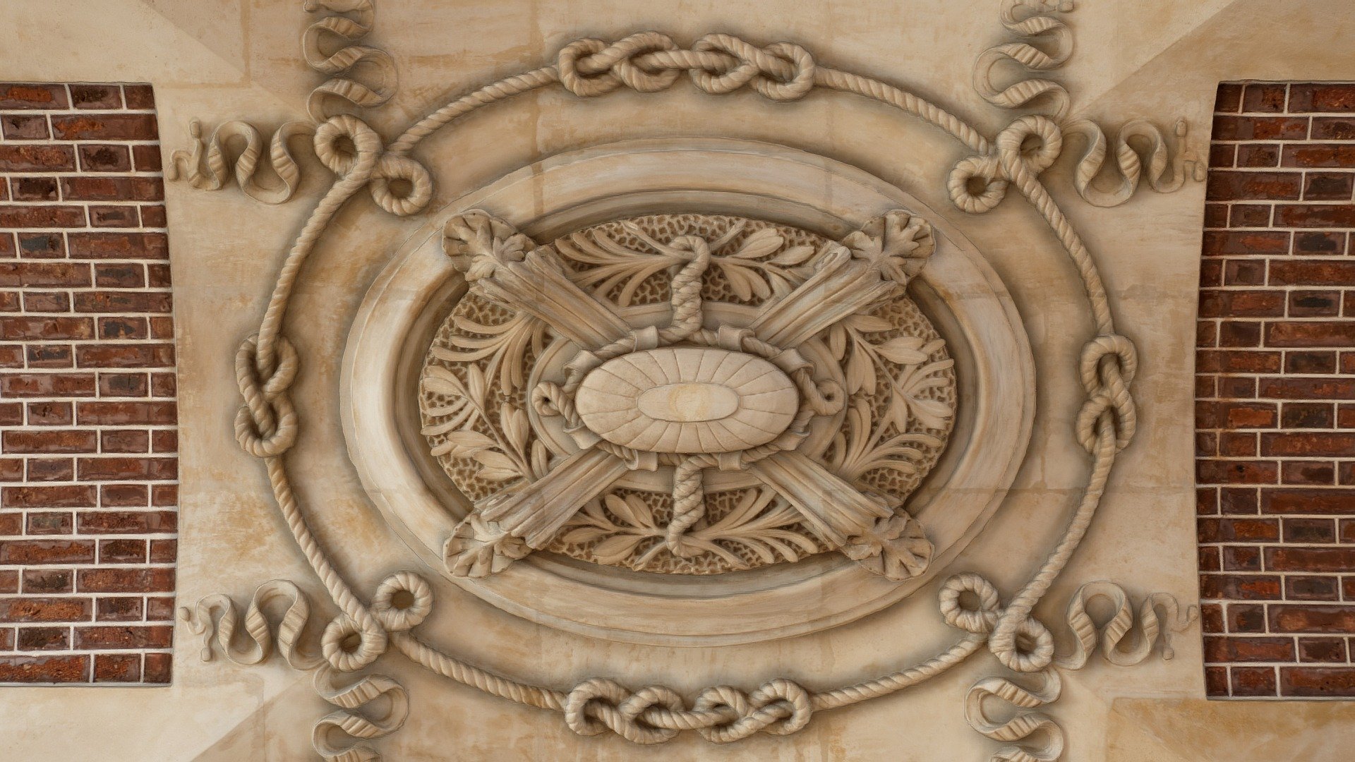 Sculpted ceiling from the Louvre - Download Free 3D model by Benoît ...