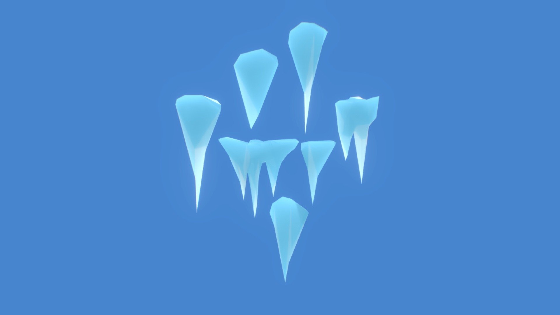 Low Poly Icicles - Buy Royalty Free 3D model by ÆON (@xaeon) [b43ef17 ...