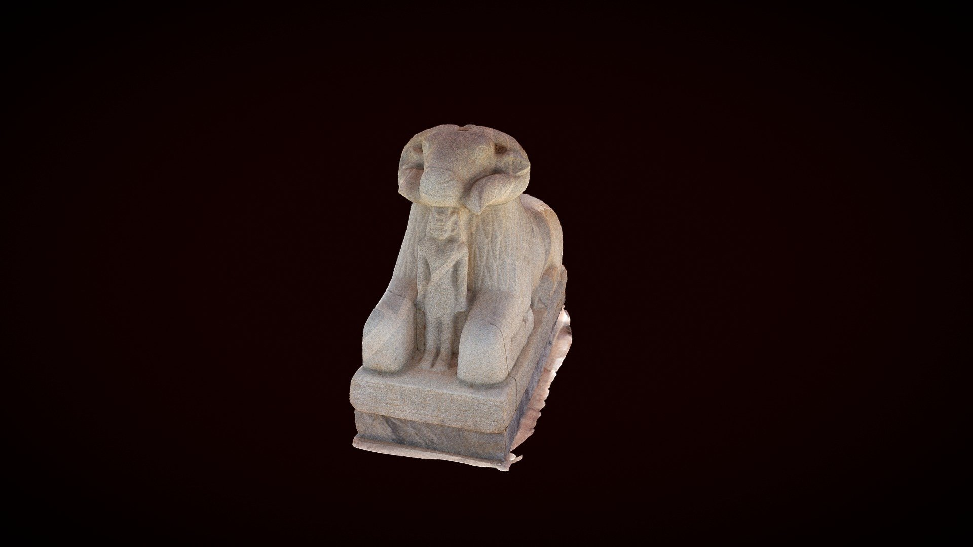 Statue of the ram of Amun - 3D model by a.talha [b4407c2] - Sketchfab