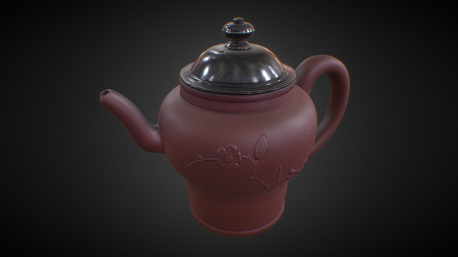 Red stoneware teapot, made by Elers brothers - 3D model by Brampton ...