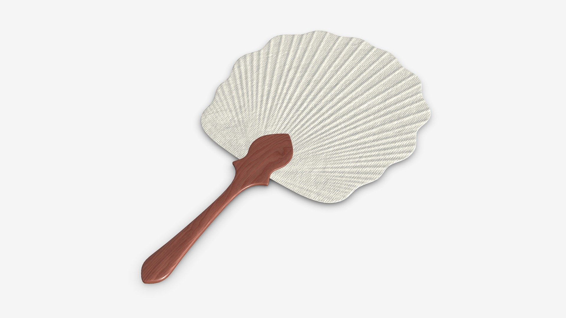 Japanese Uchiwa Hand Fan 03 - Download Free 3D model by HQ3DMOD ...
