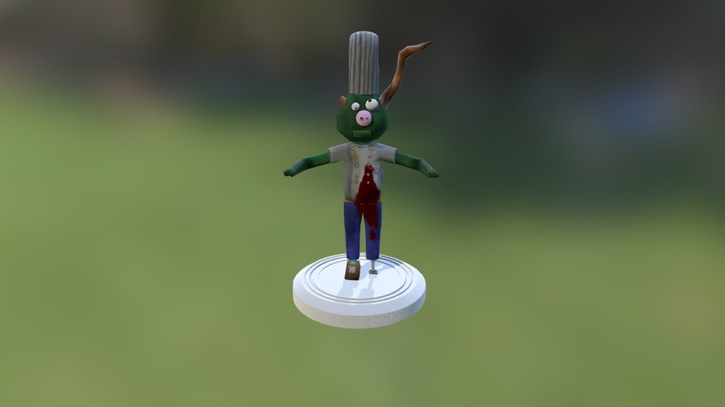 Pig Zombie Textured - 3D model by epala [b442207] - Sketchfab