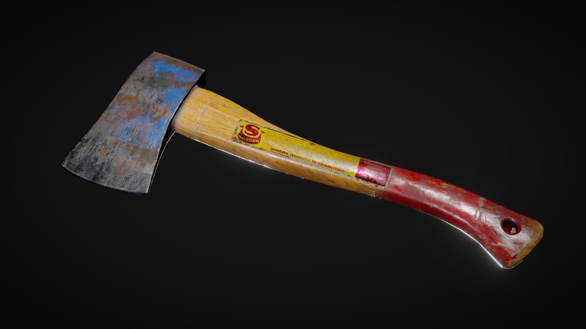 Hatchet - Tool - 3D model by Joshua P. (@Pansdaz) [b443aed] - Sketchfab