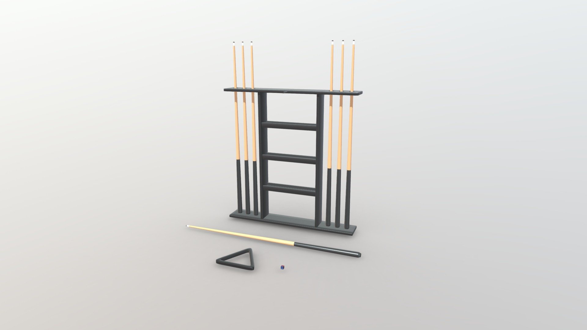 Pool Table Accessories Collection - Buy Royalty Free 3D model by ...