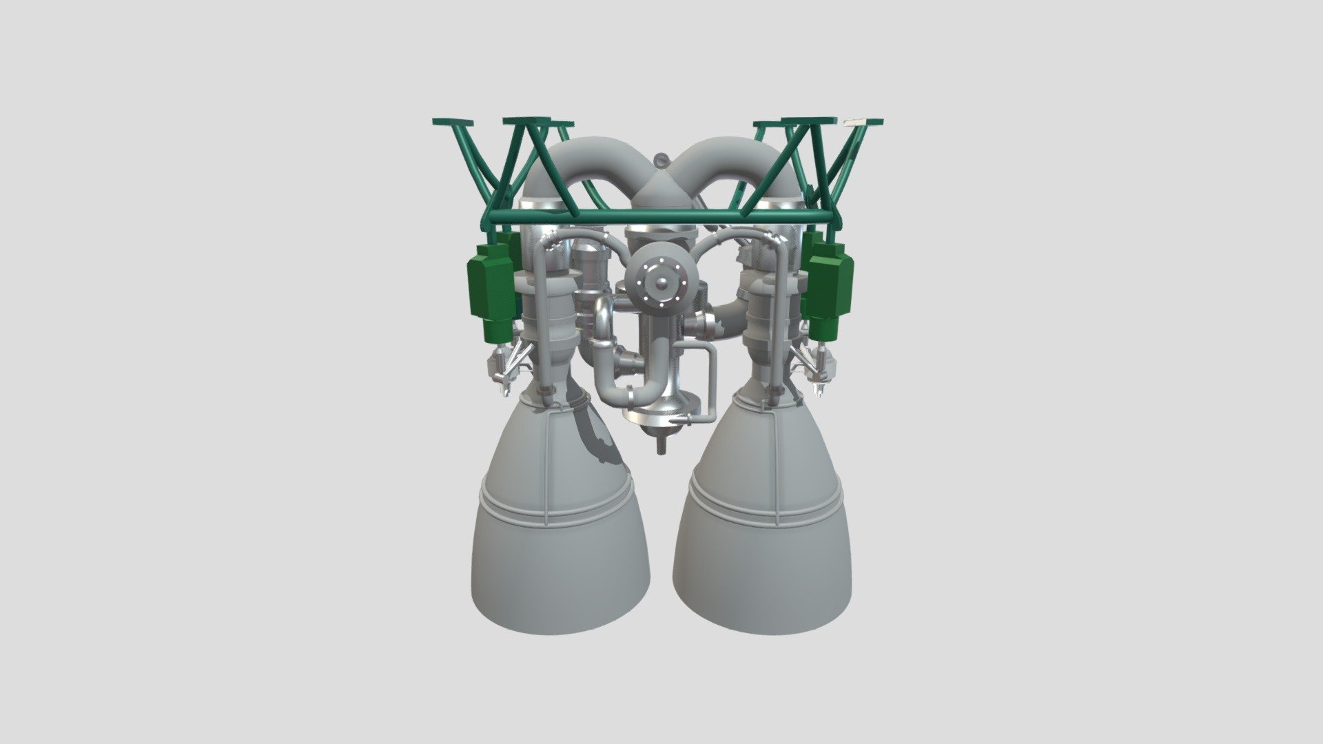 RD-180 Rocket Engine - 3D model by Kutay Çağlayan (@caglayankutay ...