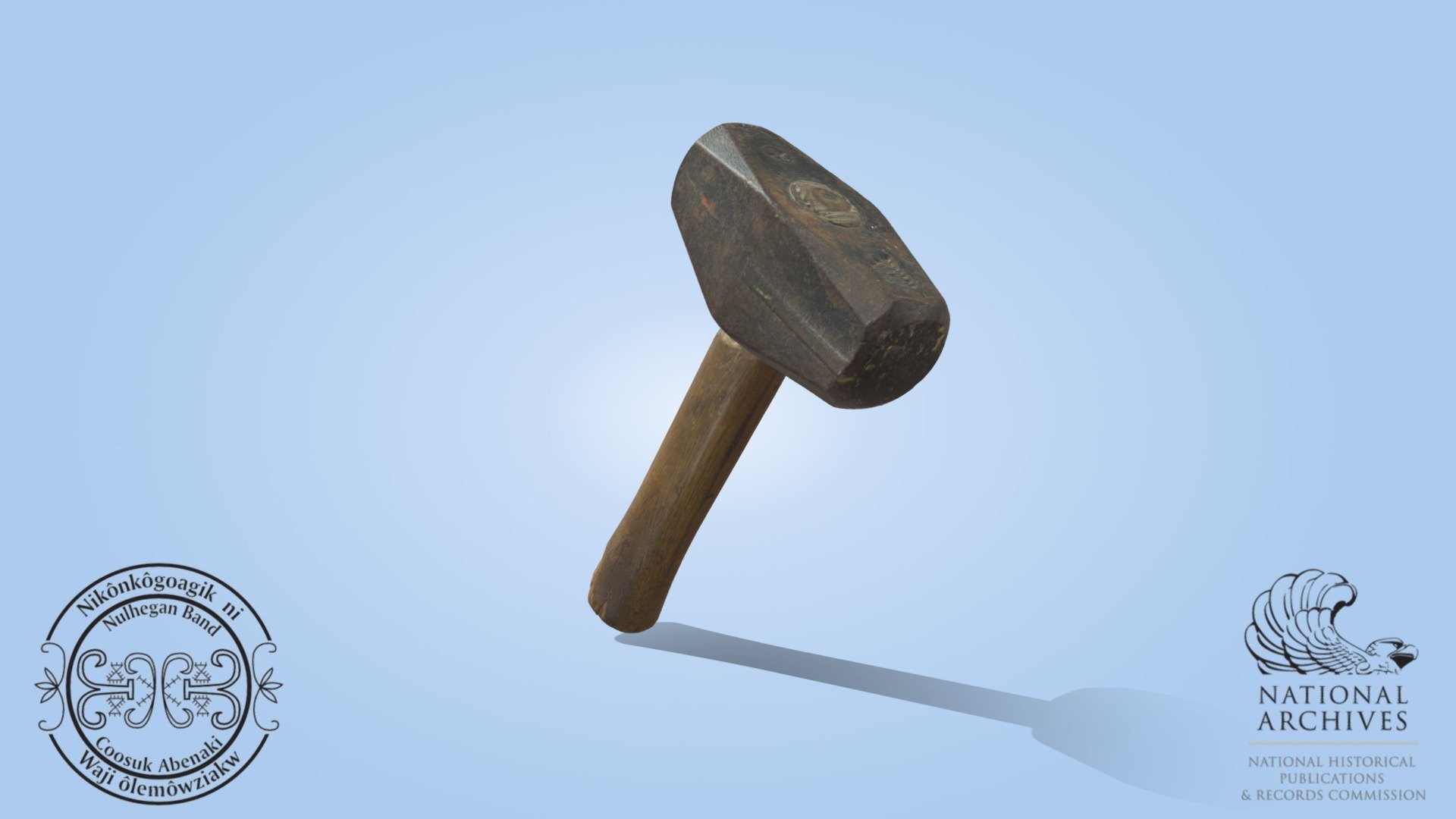 mallet for pounding ash - 3D model by Abenaki Helping Abenaki ...
