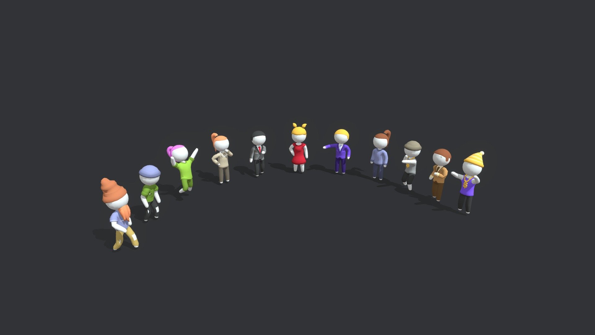Hypercasual Characters - 3D model by nightblueowl (@xzxzde) [b44667e ...