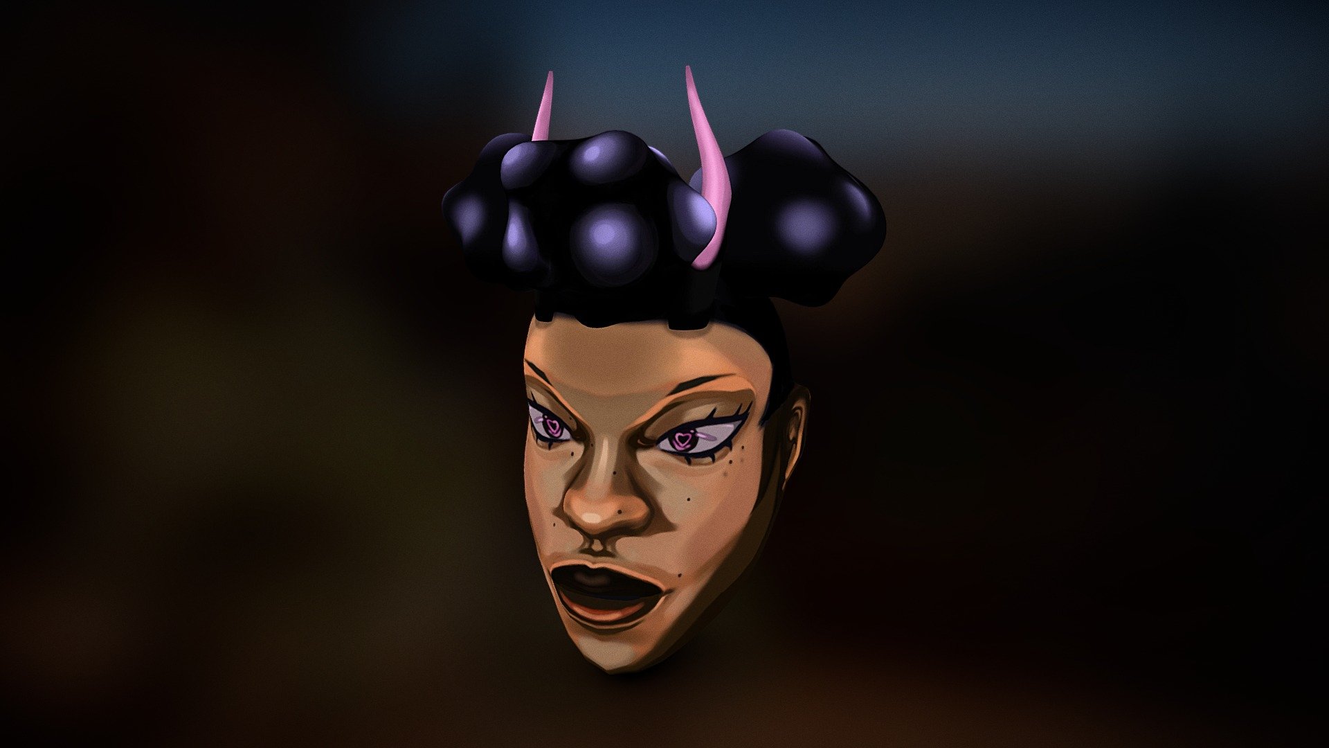 Lewy - Stylized Face Practice - 3D model by lewyluv [b44737b] - Sketchfab