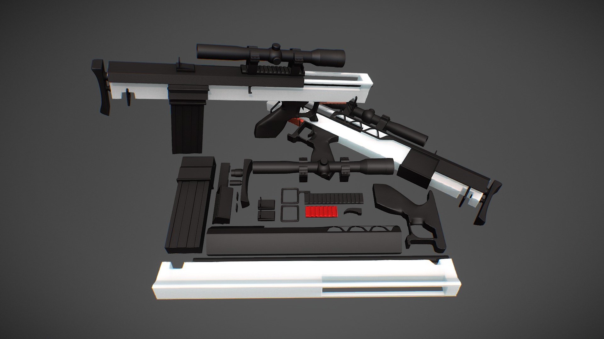 BULLPUP FIREARM - 3D model by RONI (@ronniechoyy) [b447a12] - Sketchfab