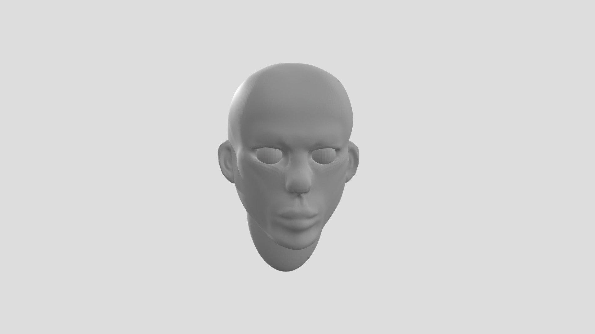 First Sculpting of a Face - 3D model by jvs15a [b44c261] - Sketchfab