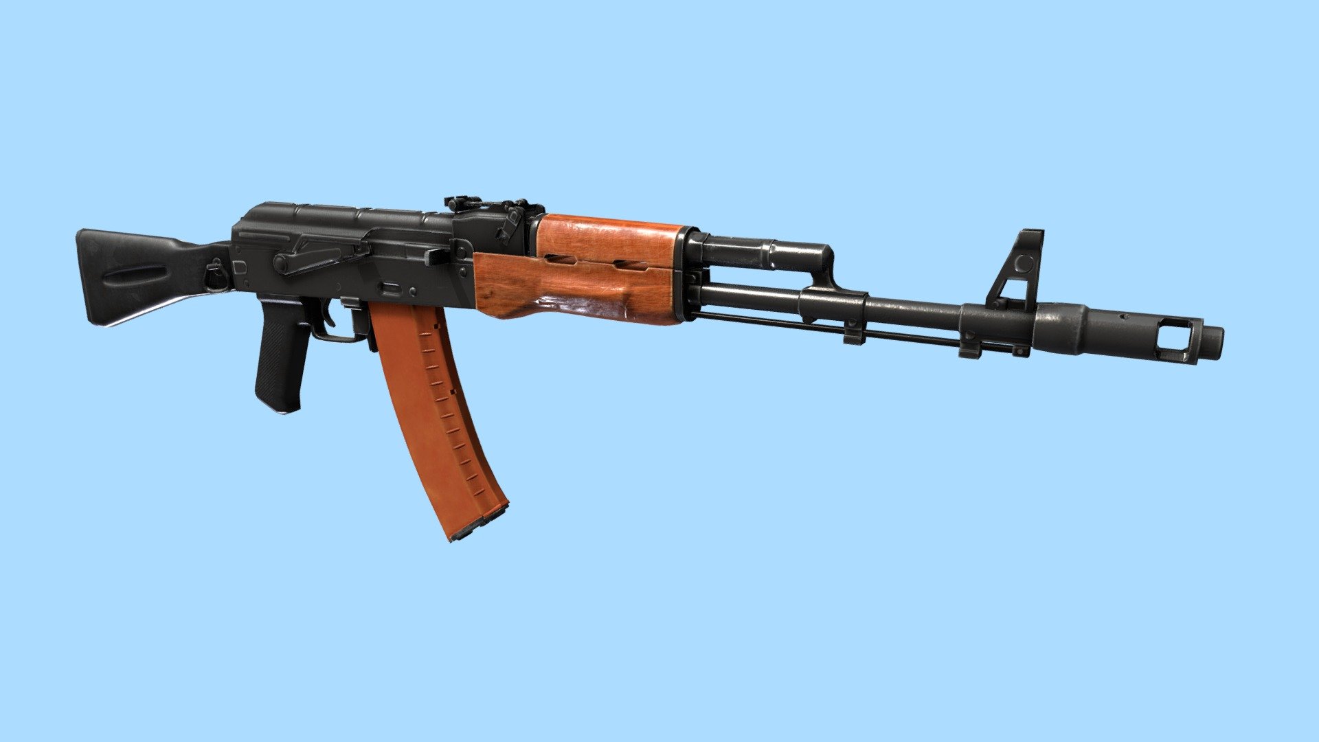 Ak74m rifle model - 3D model by Sebbekingen19 (@sebastian.hammarstrom ...