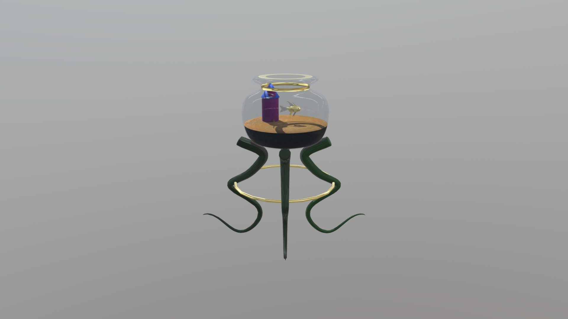 Fish Bowl Model - Download Free 3D model by eliseuvu [b44e023] - Sketchfab