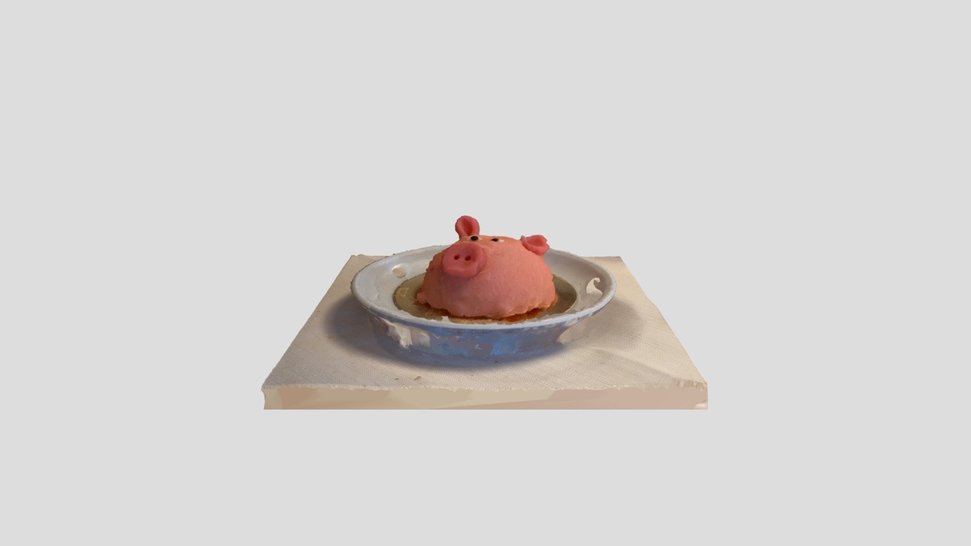Pig in plate. Good cake - Download Free 3D model by mghil [b44eefd ...